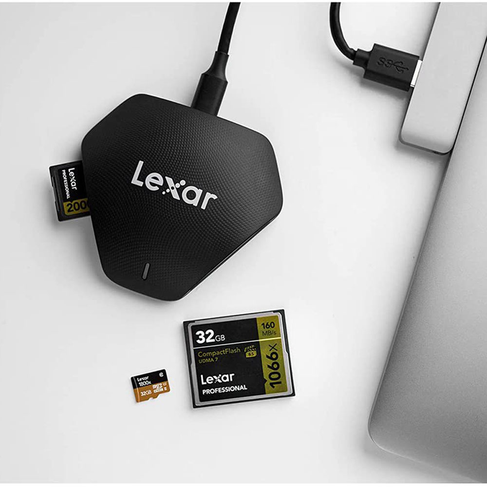 Lexar Professional Multi-Card 3-in-1 USB 3.1 Reader - MemoryHouse.in