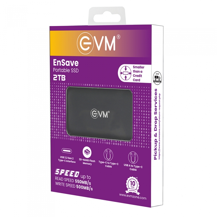 EVM ENSAVE PORTABLE SSD - MemoryHouse.in